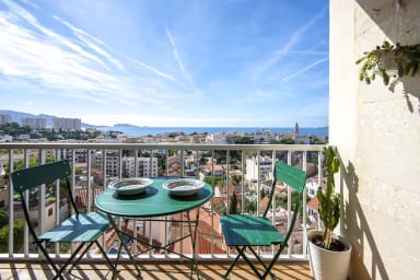 Appartement Ensoleillé Avec Vue Mer - Plage des Catalans