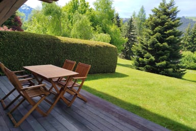 Apartment With Garden On The Snow Front - Megève