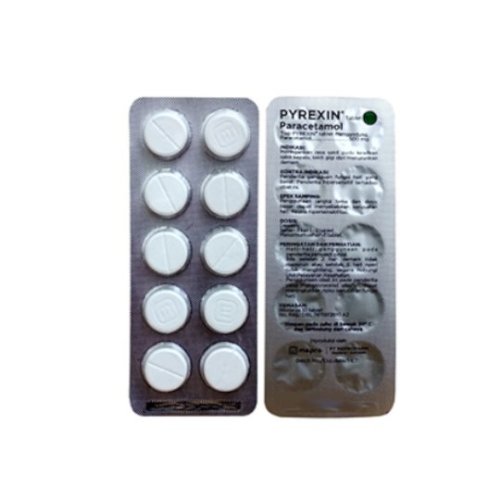 Pyrexin 500 mg 10 Tablet - Manfaat, Kandungan, Dosis, dan Efek Samping