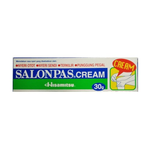 Salonpas Cream 30 gr - Manfaat, Cara Pakai, dan Efek Samping