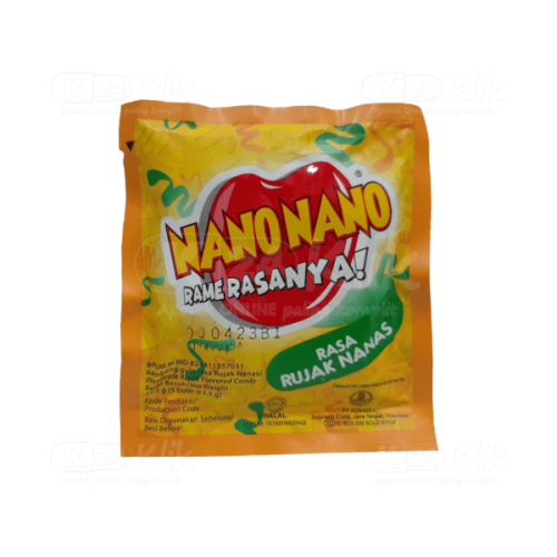 Permen Nano Nano Rujak Nanas 1 Sachet - Alodokter Shop