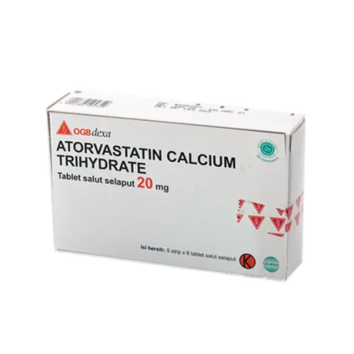 Atorvastatin 20 mg 10 Tablet Dexa - Manfaat, Kandungan, Dosis, dan Efek Samping