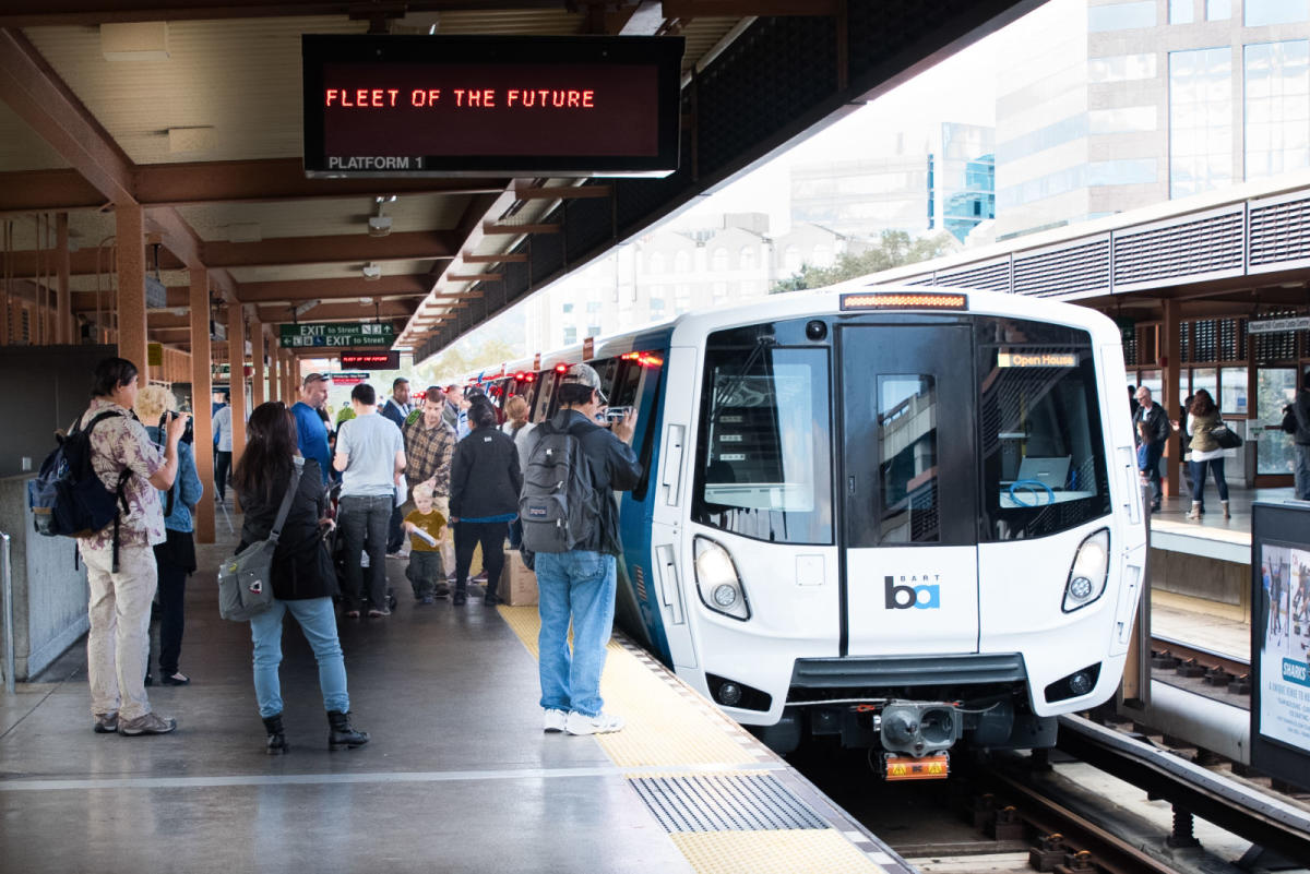 BART Welcomes Passengers On New Trains
