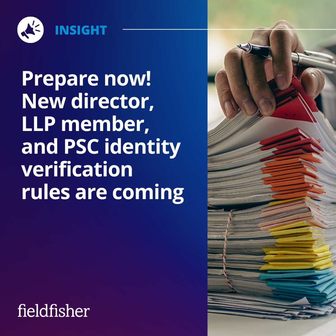 Prepare now! New director, member, and PSC verification rules are coming