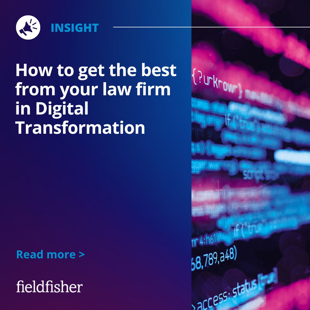 How to get the best from your law firm in Digital Transformation