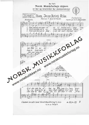 Kom, Jesus Kristi rike - TTBB | Notebutikken