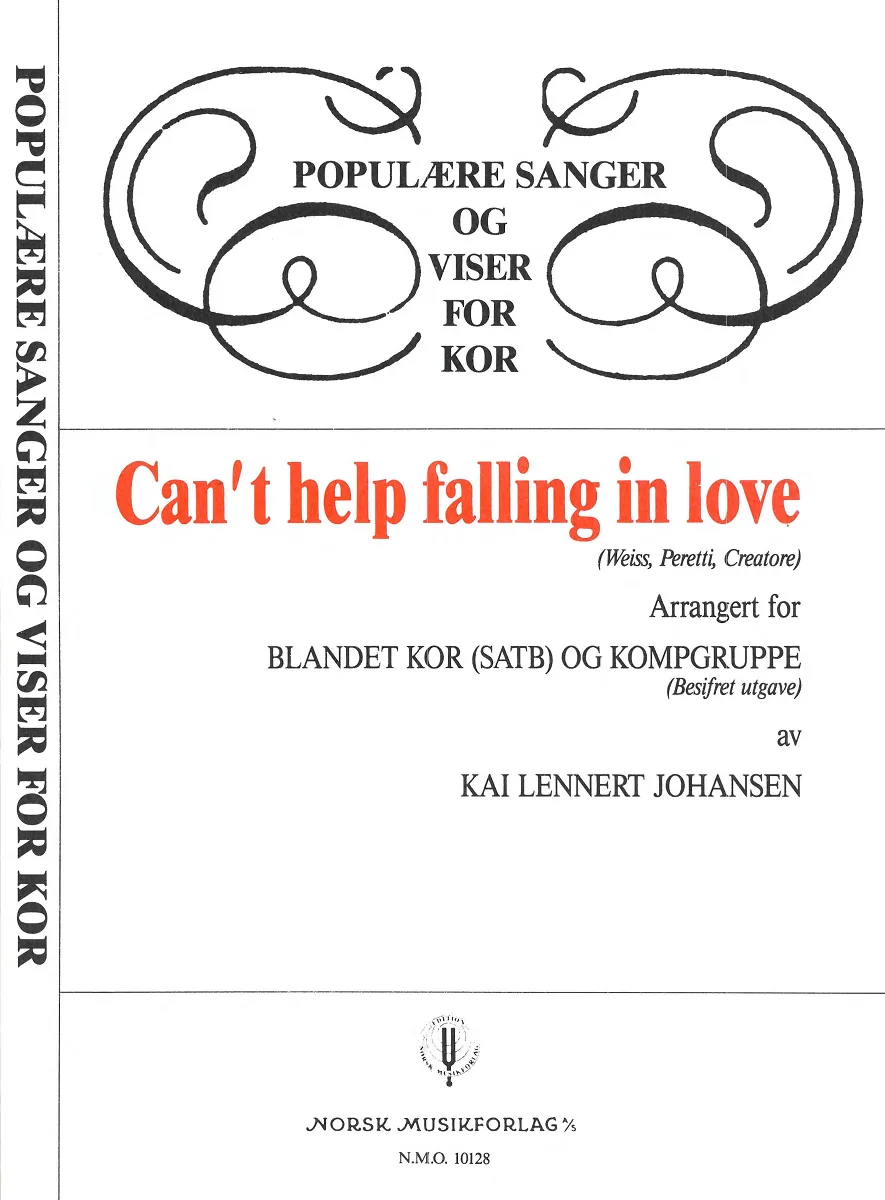Can't help falling in love - SATB | Notebutikken