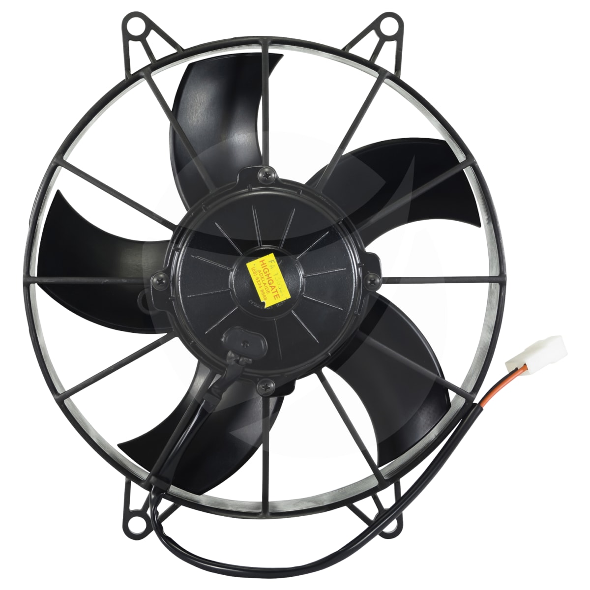 FAN, CONDENSER, SPAL, 12V, 255MM (10 INCH), PUSHER, SKEW BLADE, LONG ...