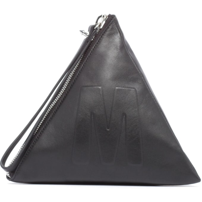 McQ Alexander McQueen: Large Pyramid Pouch Handbags - Black | Influence U