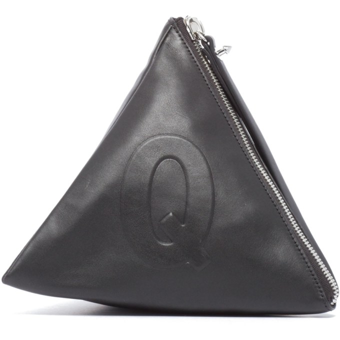 McQ Alexander McQueen: Large Pyramid Pouch Handbags - Black | Influence U