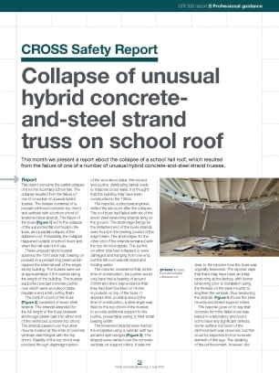 CROSS Safety Report: Collapse of unusual hybrid concrete-and-steel ...