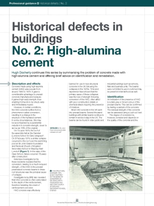 Historical defects in buildings – No. 2: High-alumina cement - The ...