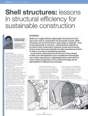 Shell structures: lessons in structural efficiency for sustainable ...