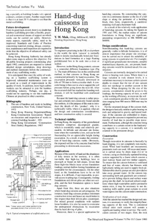 Hand-dug Caissons in Hong Kong - The Institution of Structural Engineers