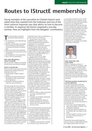 Report: Routes to IStructE membership - The Institution of Structural ...
