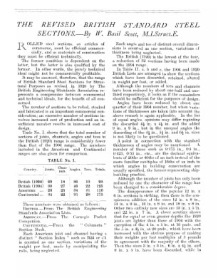 The Revised British Standard Steel Sections - The Institution of ...