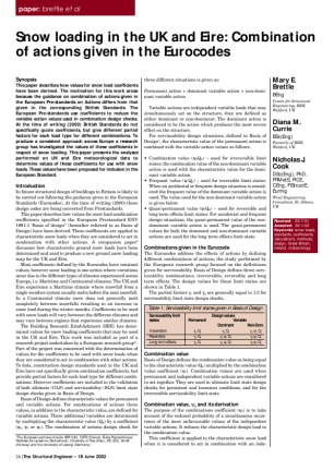 Snow loading in the UK and Eire: Combination of actions given in the ...