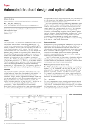 Automated structural design and optimisation - The Institution of ...