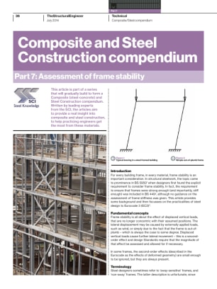 Composite and Steel Construction compendium. Part 7: Assessment of ...