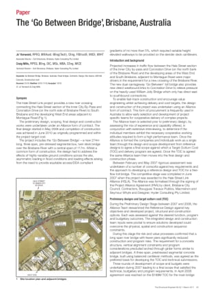 The 'Go Between Bridge',Brisbane, Australia - The Institution of ...