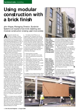 Using modular construction with a brick finish - The Institution of ...