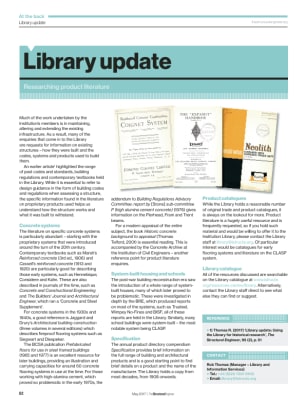 Library update: Researching product literature - The Institution of ...