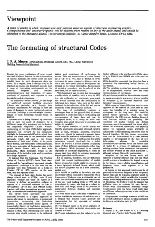 The Formating of Structural Codes - The Institution of Structural Engineers
