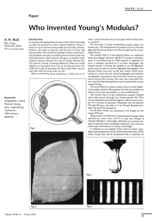 Who Invented Young's Modulus? - The Institution of Structural Engineers