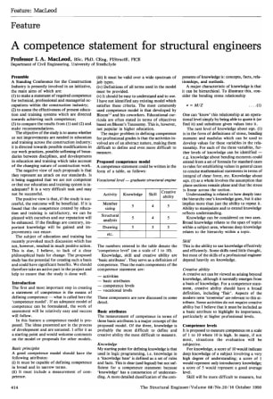A Competence Statement for Structural Engineers - The Institution of ...