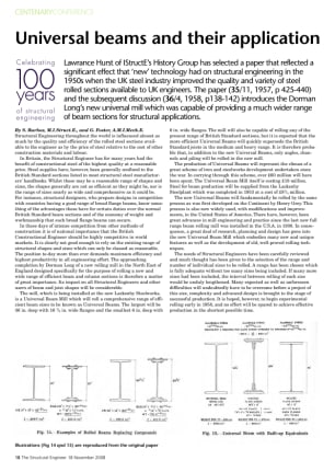 Universal beams and their application - The Institution of Structural ...