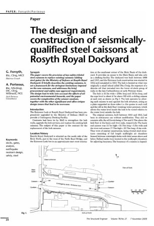 The Design and Construction of Seismically-Qualified Steel Caissons at ...
