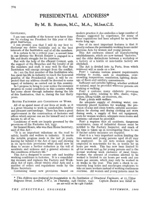 Presidential Address - The Institution of Structural Engineers