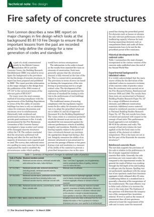 Fire safety of concrete structures - The Institution of Structural ...