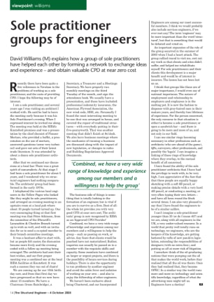 Sole practitioner groups for engineers - The Institution of Structural ...