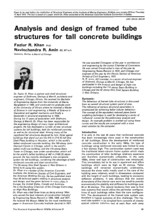 Analysis and Design of Framed Tube Structures for Tall Concrete ...