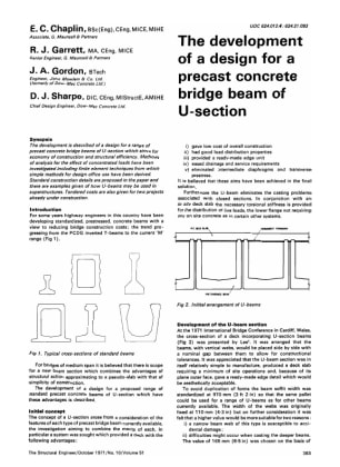 The Development of a Design for a Precast Concrete Bridge Beam of U ...