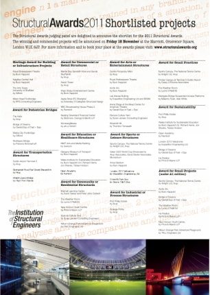 Structural Awards 2011 - Shortlisted projects - The Institution of ...