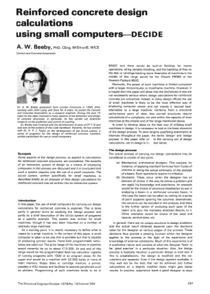 Reinforced Concrete Design Calculations Using Small Computers - DECIDE ...