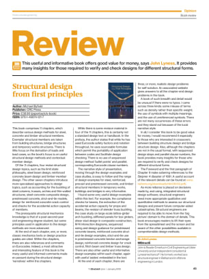 Book review: Structural design from first principles - The Institution ...