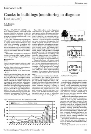 Guidance Notes. Cracks in Buildings (Monitoring to Diagnose the Cause ...