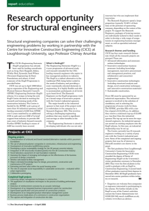 Report: Research opportunity for structural engineers - The Institution ...