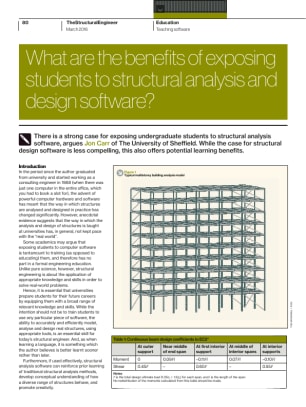 What are the benefits of exposing students to structural analysis and ...