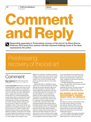 Comment and Reply - The Institution of Structural Engineers