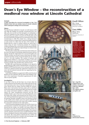 Dean's Eye Window - the reconstruction of a medieval rose window at ...