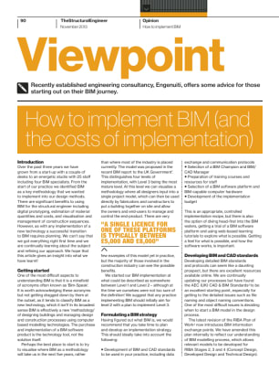 Viewpoint: How to implement BIM (and the costs of implementation) - The ...