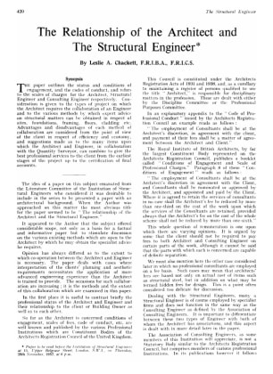 The Relationship of the Architect and The Structural Engineer - The ...