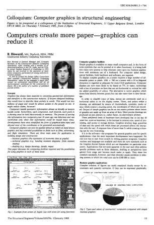 Colloquium: Computer Graphics in Structural Engineering. Computers ...