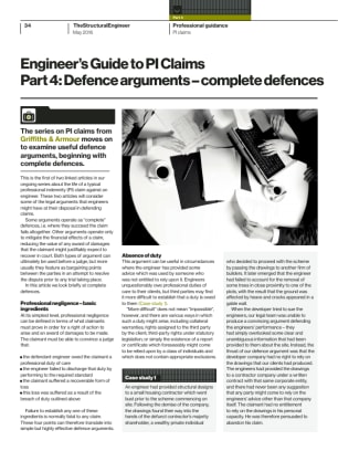 Engineer's Guide to PI Claims. Part 4: Defence arguments – complete ...