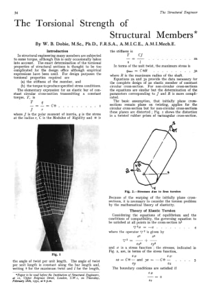 The Torsional Strength of Structural Members - The Institution of ...
