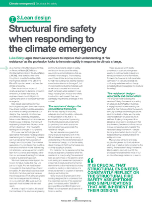 Structural fire safety when responding to the climate emergency - The ...